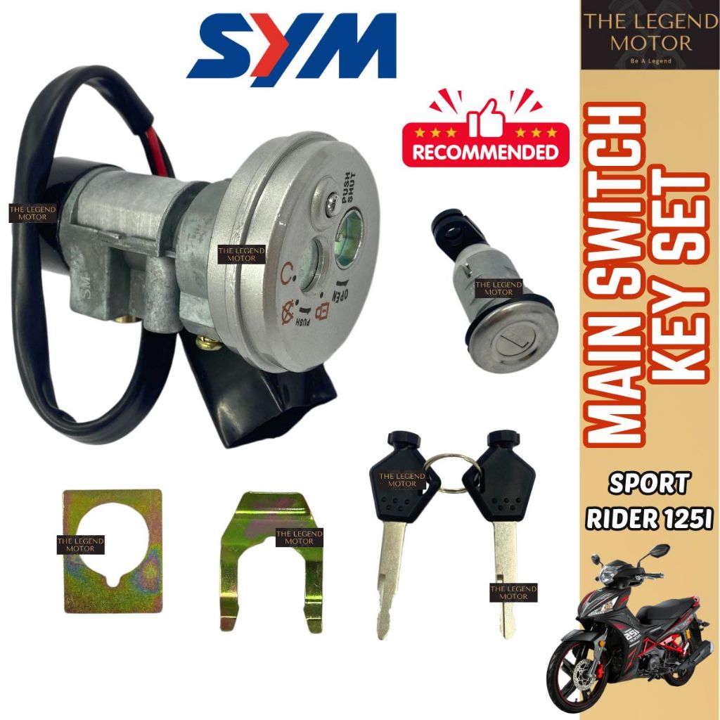Sym SPORT RIDER 125I Key Set Main Switch Key Switch Complete Set 100% ...