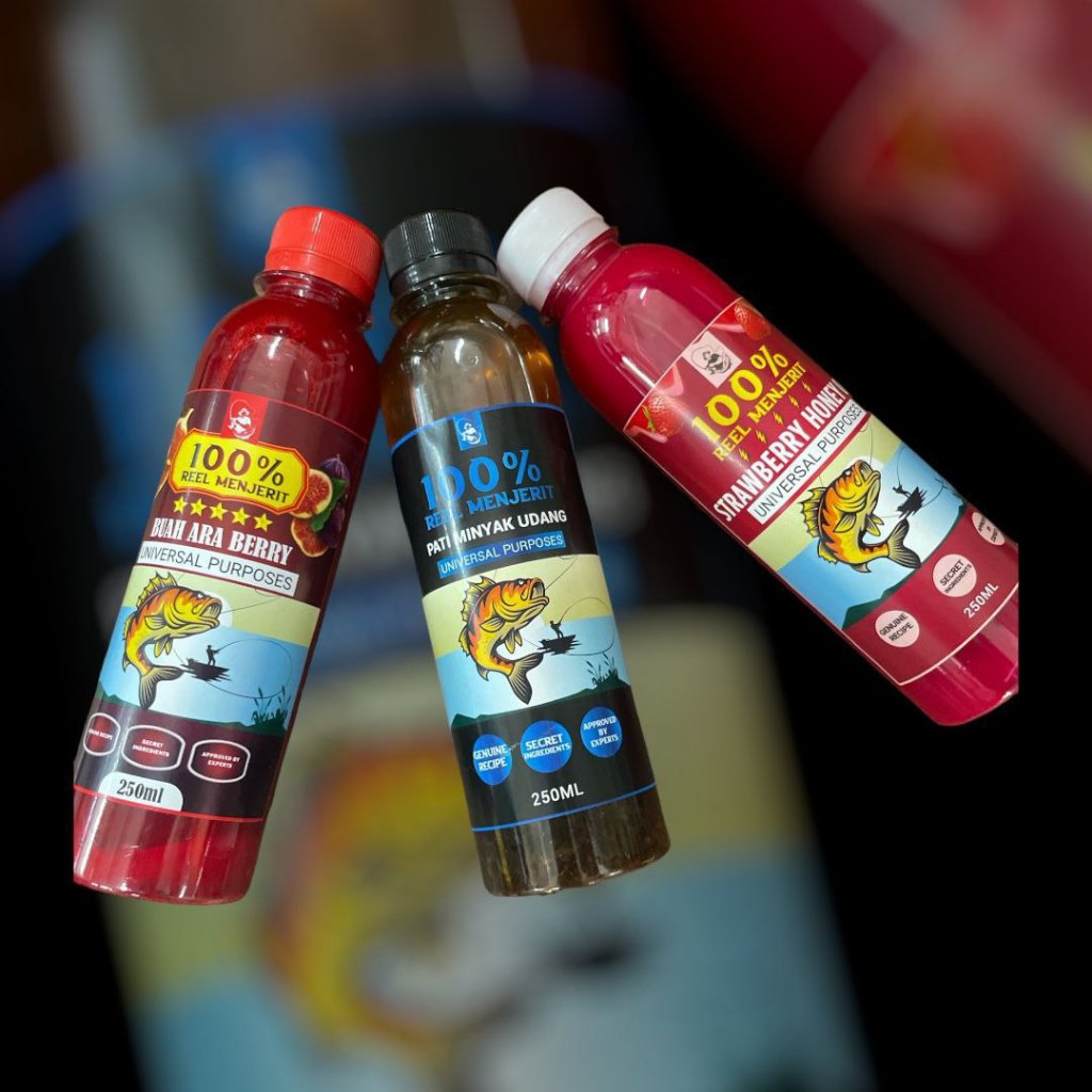 100% REEL JERIT Shrimp Oil Starch/Strawberry Honey Oil/Berry Fig (250ml ...