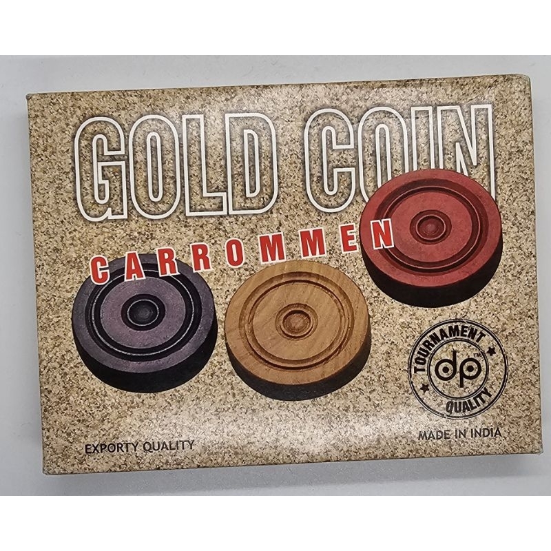 Gold Coin Carrom men(wood) | Shopee Singapore