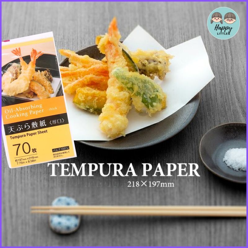 DAISO Food Oil Absorbing Paper Japanese Tempura Paper Sheet Oil ...
