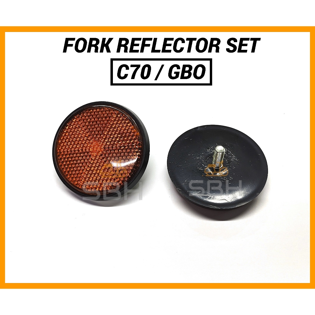 C70 GBO FORK REFLECTOR FRONT FORK REFLECTOR (2 PCS/SET) | Shopee Singapore