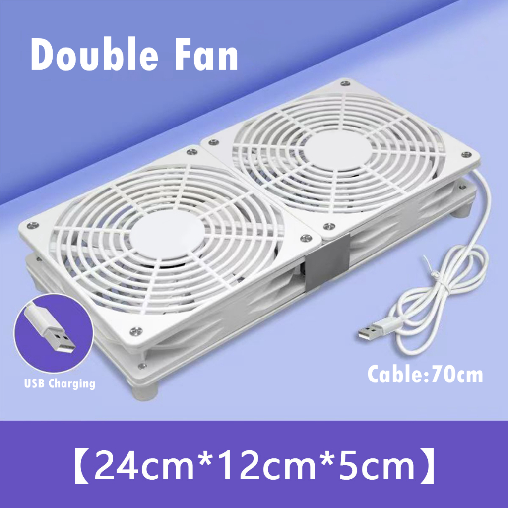 1200Rpm Usb Router Fan Wifi Modem Cooling Rack Router Cool 120Cm Wire ...