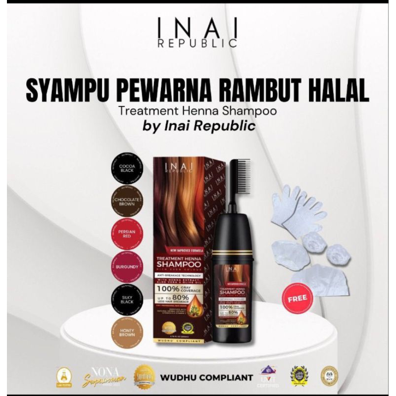 Water Transparent Hair Dye based on Henna (Inai Republic hq) | Shopee ...