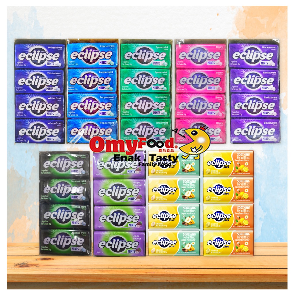 240g / 280g Eclipse Sugar Free [P.mint/Spearmint/B.currant/Berry ...