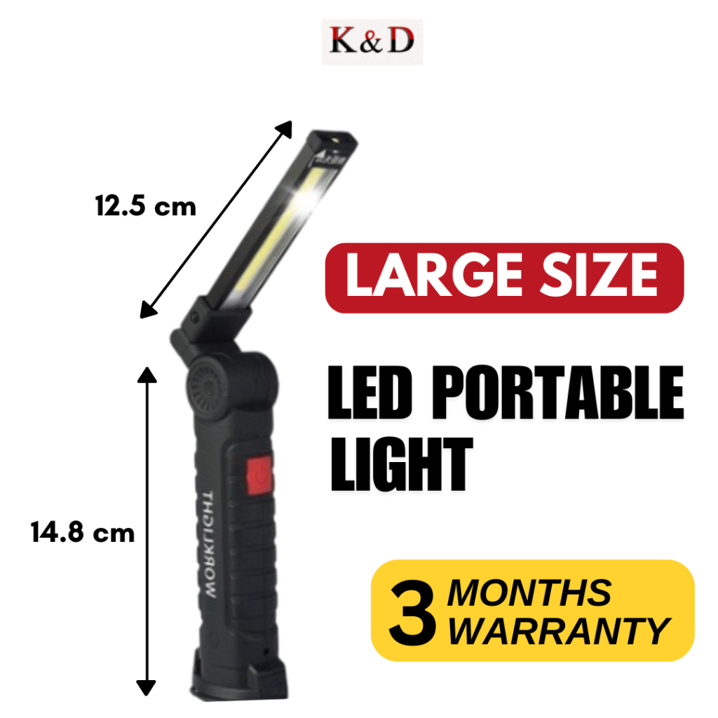 Emergency Light Work light LED Portable Rechargeable Inspection Light ...