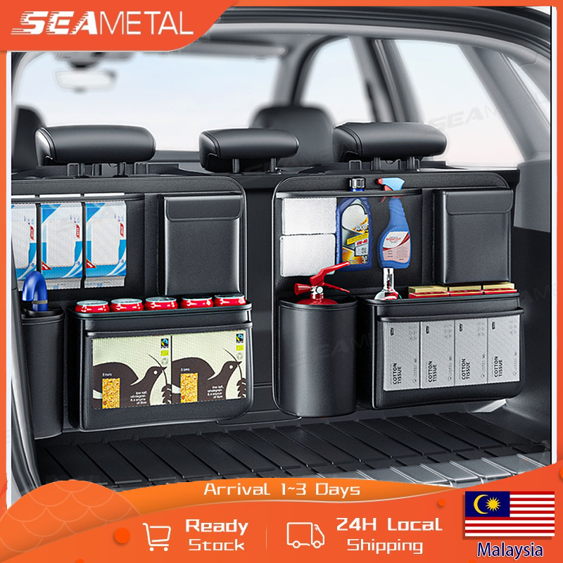 SEAMETAL Car Boot Organizer Car Trunk Storage Organiser Multifunction ...