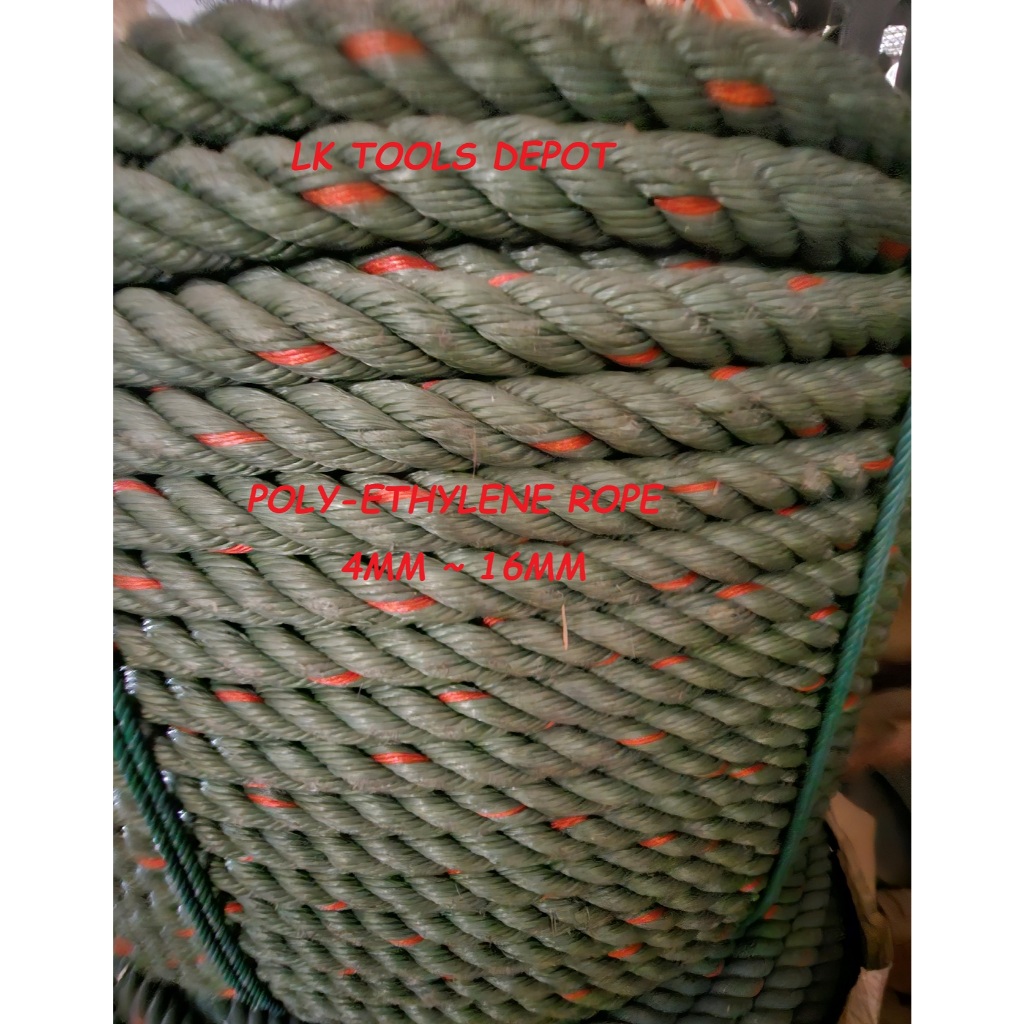 HIJAU Pe NYLON ROPE - GREEN COLOR / GLUE ROPE 12MM-16MM - GREEN COLOR ...