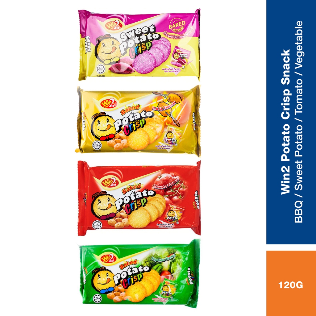 Win Win Potato Crisp Snack 120g BBQ / Sweet Potato / Tomato / Vegetable ...