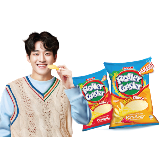 JACKNJILL ROLLER COASTER MEGA CRUNCH HOTSPICY POTATO CHIPS 60G | Shopee ...
