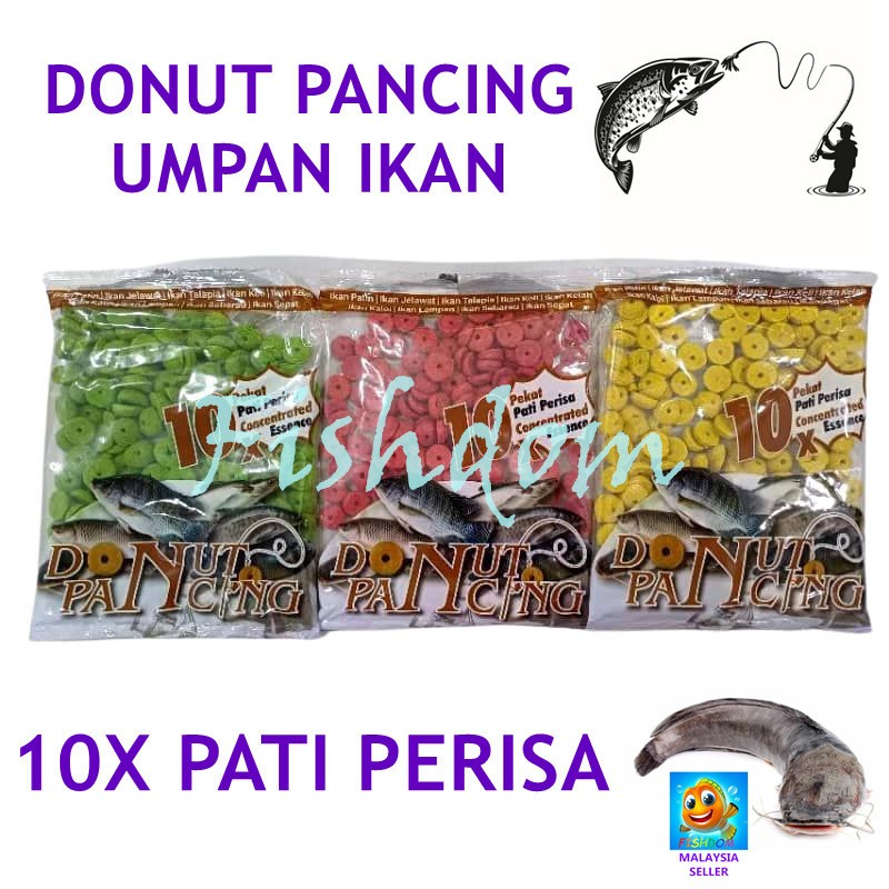 Fishdom RESIPI NEW PAMNCING DONUT FISHING BAIT 100G FISH STICKS FRESH ...