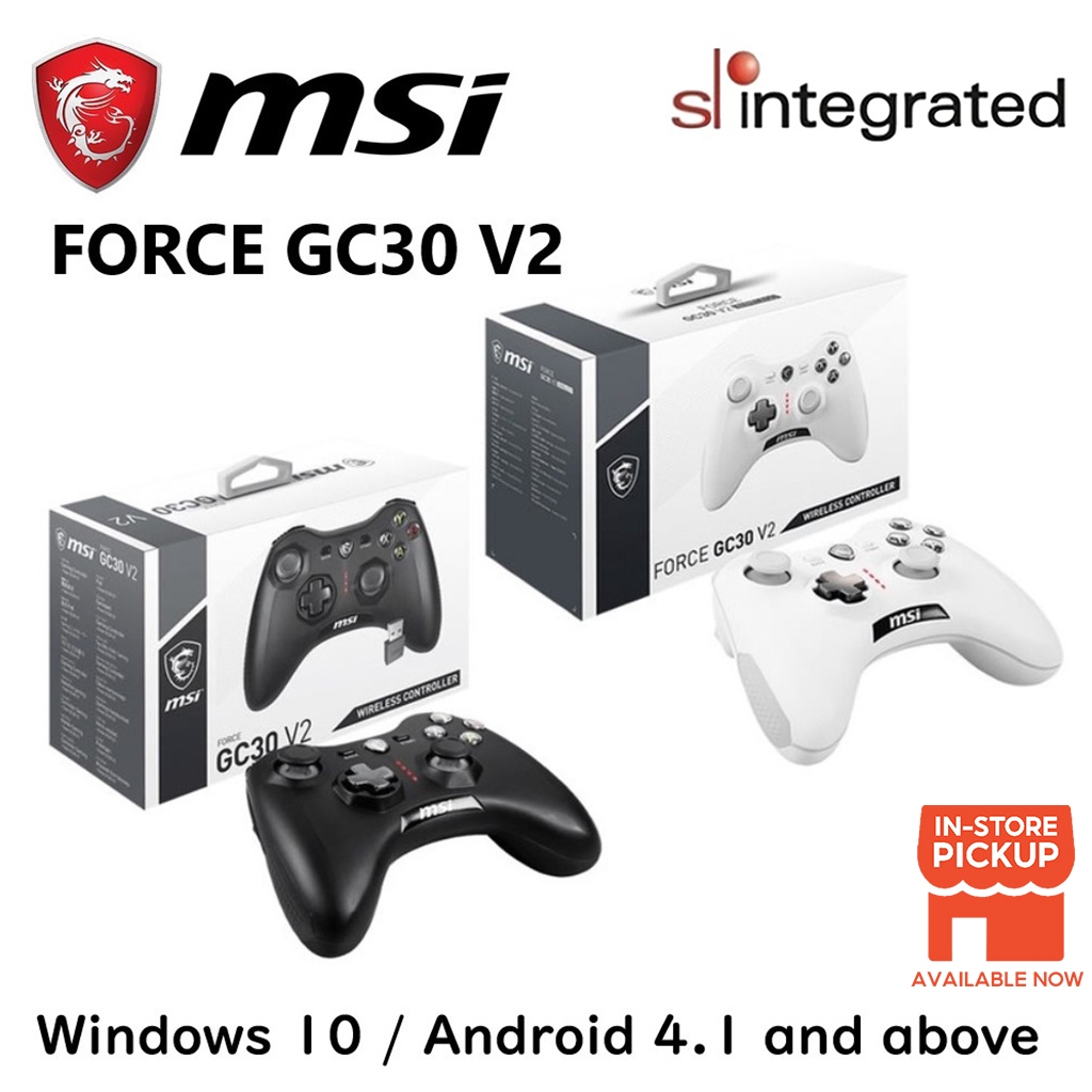 MSI FORCE GC30 V2 Wireless Gaming Controller - USB - Dual Vibration ...