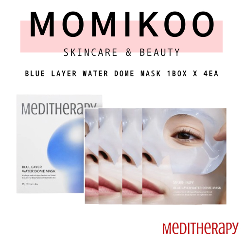 MEDITHERAPY Blue Layer Water Dome Mask 1Box x 4EA | Shopee Singapore
