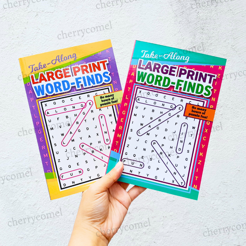 Word Search Book Large Print Word Find Buku Puzzle Activity | Shopee ...