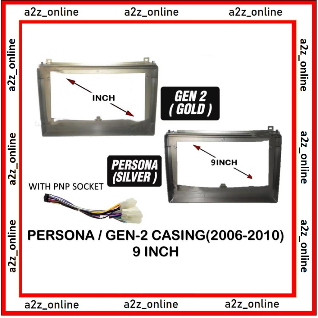 Android Player Casing 9'' Proton Persona / GEN-2 2006-2010 Gold ...