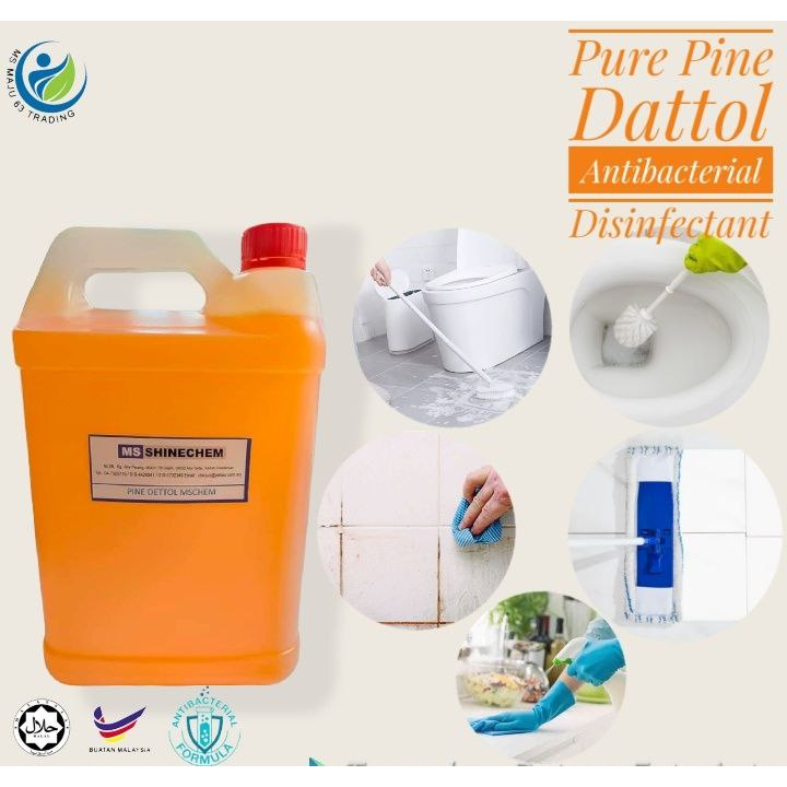 MS Gel Pure Pine Dattol Antibacterial Disinfectant 5Liter/Kg | Shopee ...