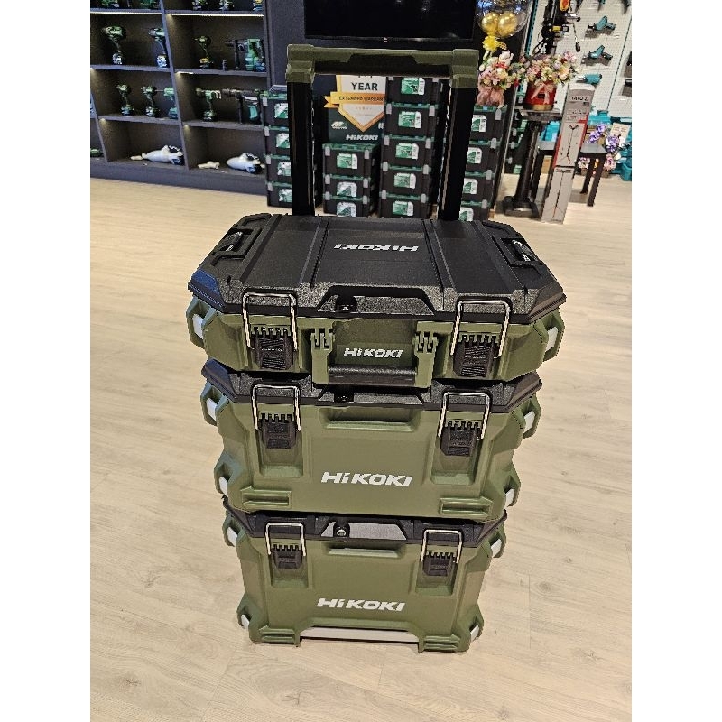 Hikoki Heavy Duty Multi Cruiser (3 Layer Tool Box) - Army Green ...