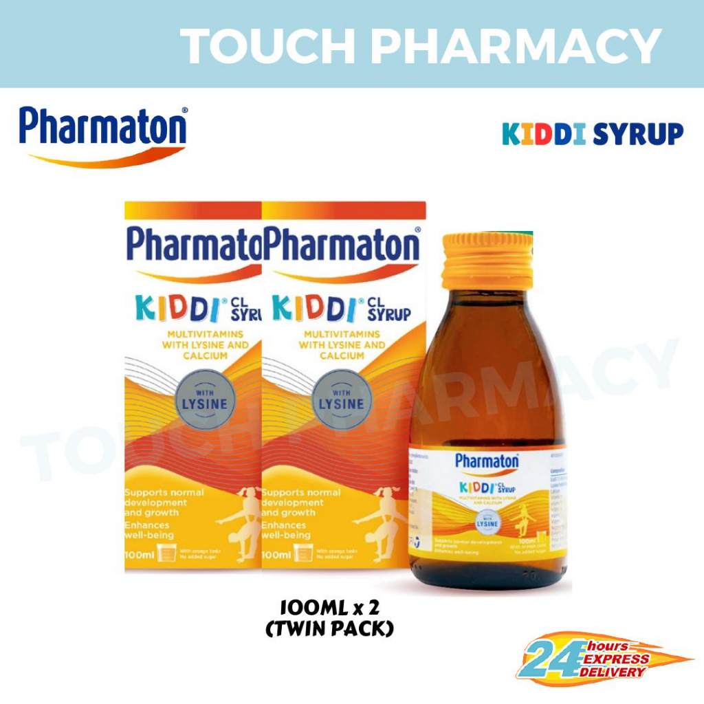 PHARMATON Kiddi Syrup Twin Pack 100ML x 2 (EXP 3/25) | Shopee Singapore
