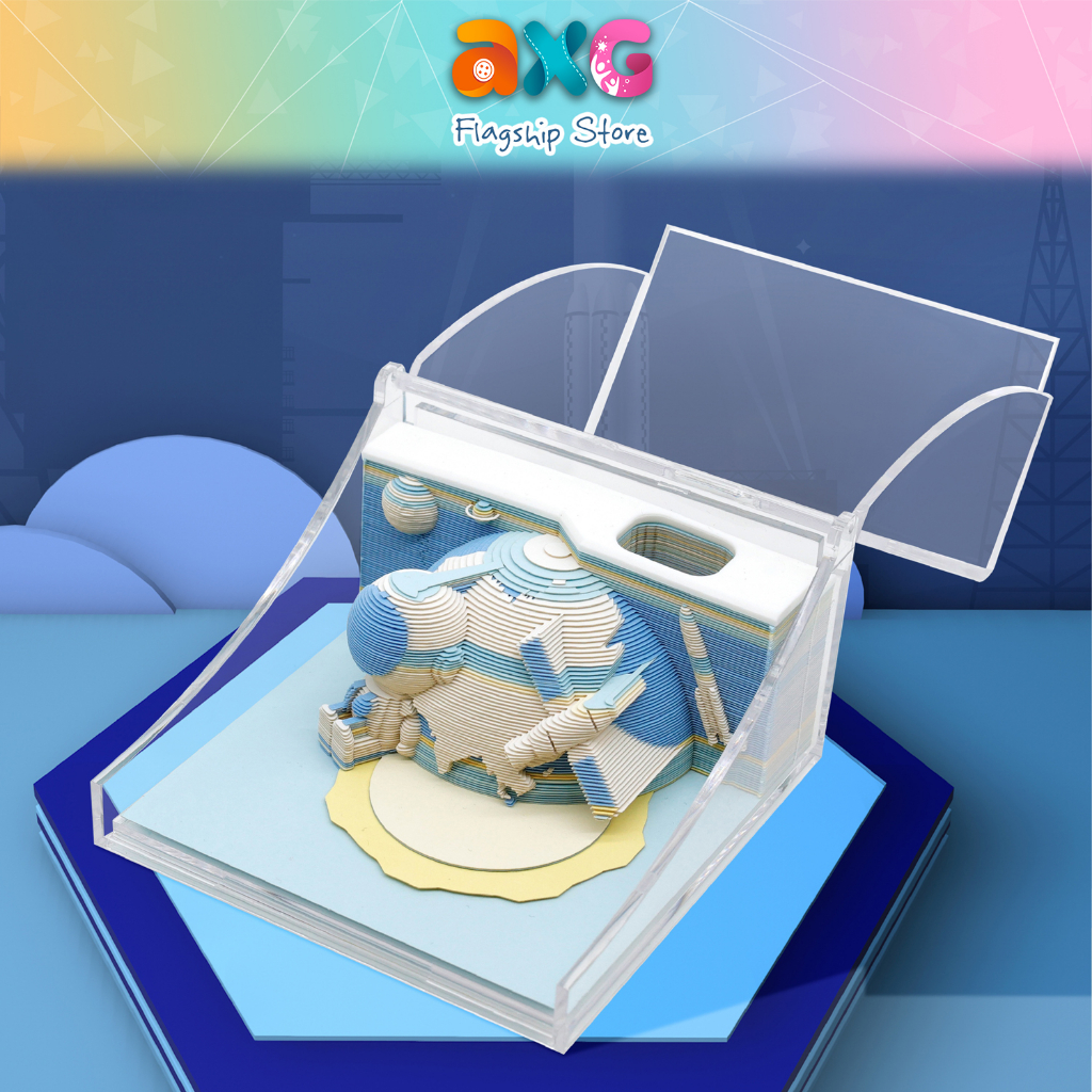 Raya | 3D Notepad Memopad Papercraft Aerospace Space Lab Hand-Torn Non ...
