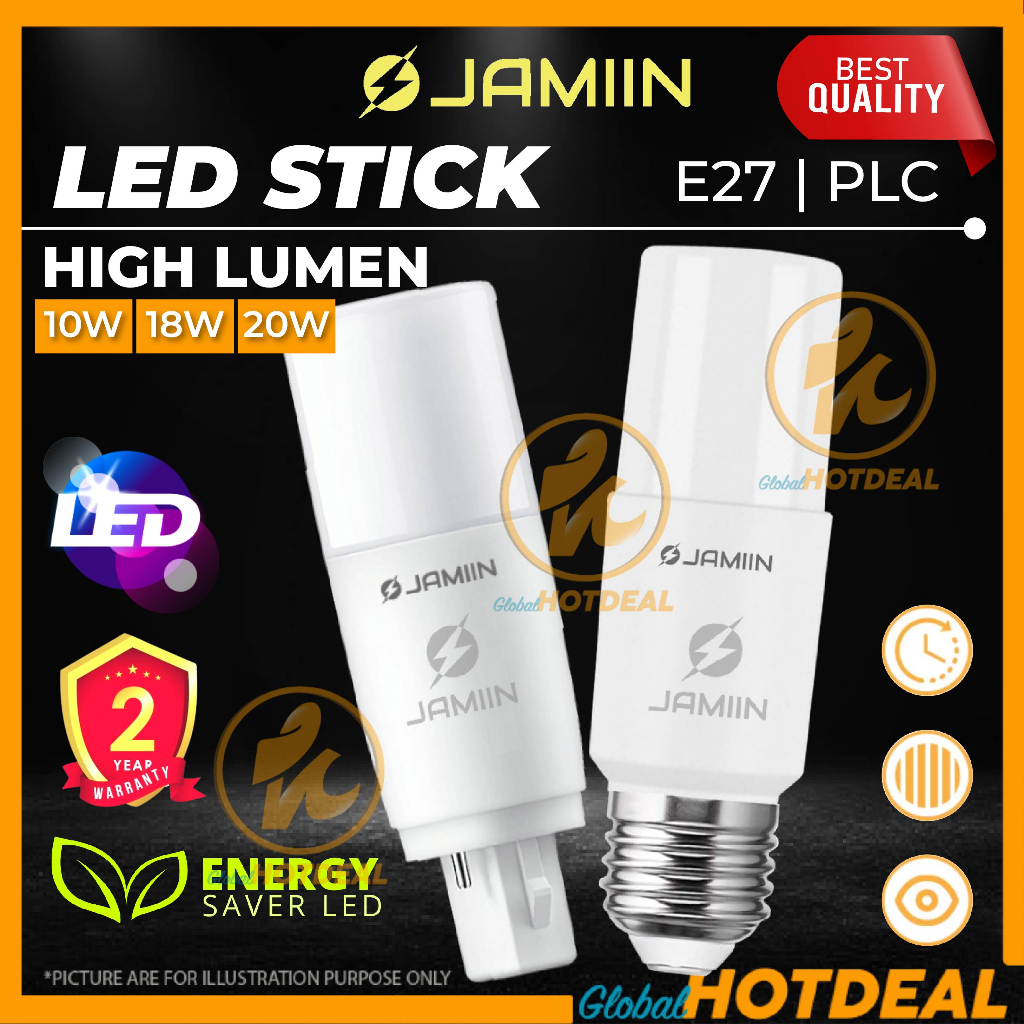 (SIRIM) LED STICK LED 10W/18W/20W [E27 / PLC G24] LED Stick Bulb Light LED Ceiling Light Mentol ...