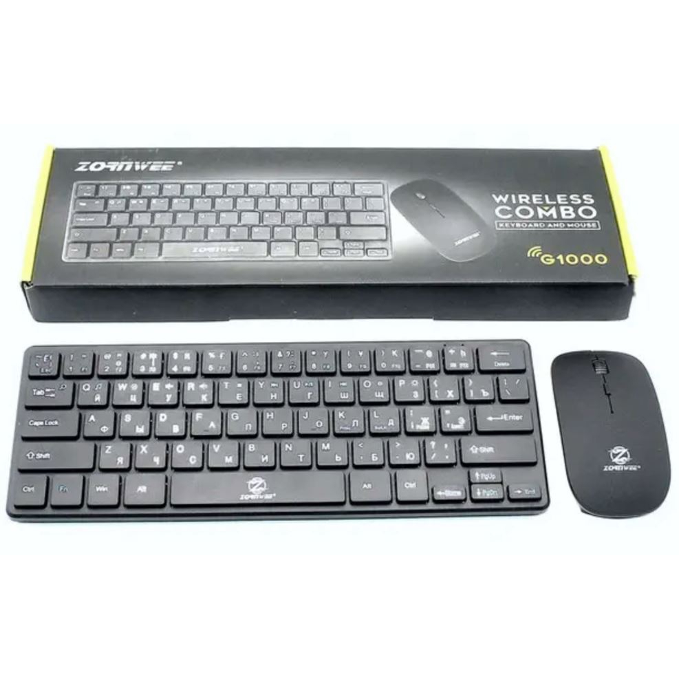 ZORNWEE WIRELESS COMBO KEYBOARD + MOUSE ( ARABIC VERSION ) - MODEL:-G1000 | Shopee Singapore