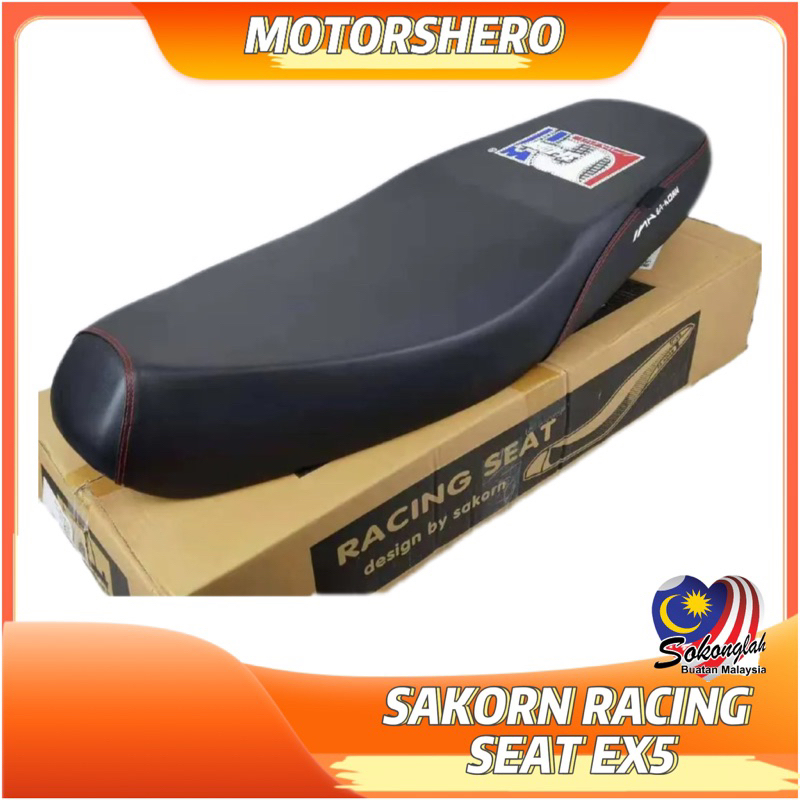 EX5 SAKORN SA-KORN RACING SEAT EX5 DREAM SEAT SIT CARBON RACING CUSHION EX5 HONDA SA KORN KUSYEN ...