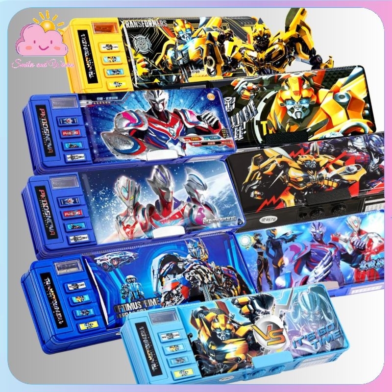 Transformers Password Pencil Case Pencil Box Kids Stationery Bekas ...