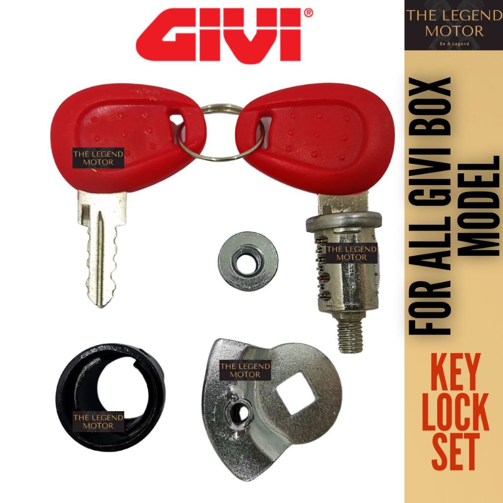 Givi Box Key Lock Set Kunci Givi Box Kappa Box Kotak For All Givi Bos ...