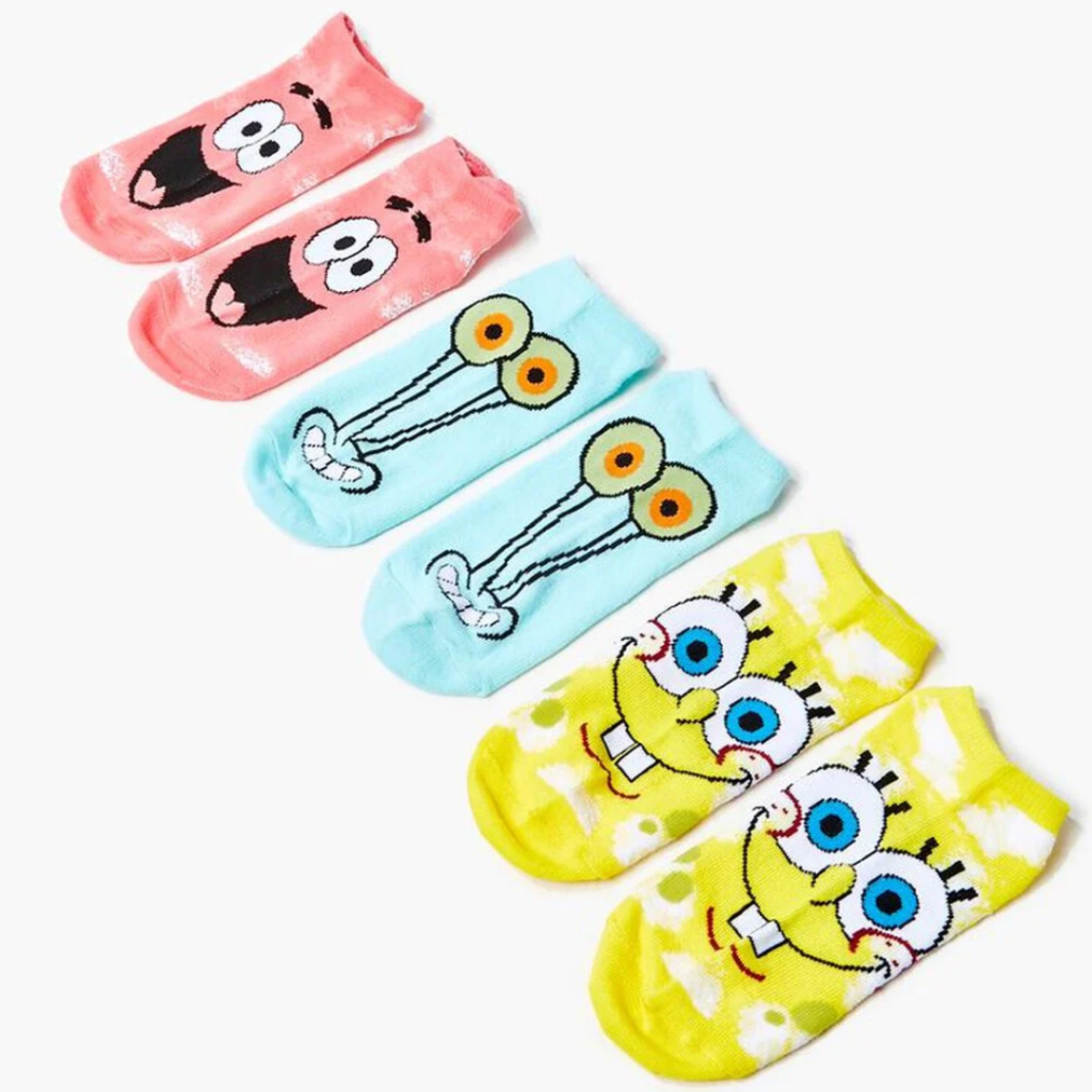 ️SPONGEBOB ️ 3/5-Pair Nickelodeon Big Cute Face Spongebob Squarepants ...