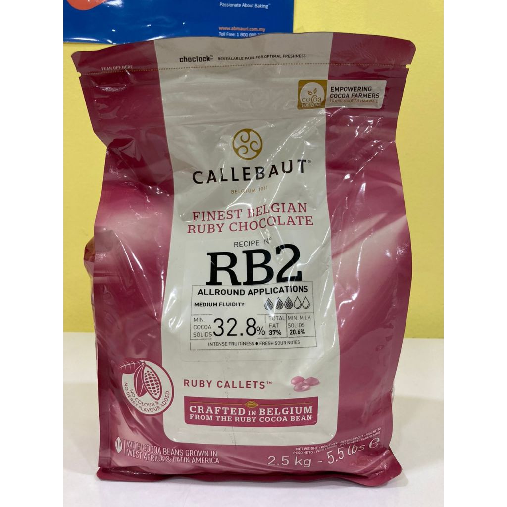 Callebaut RB2 Ruby Couverture Chocolate 2.5Kg | Shopee Singapore