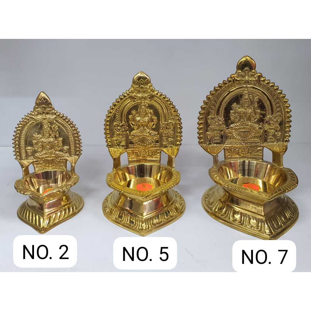 Pure Brass Karumbu Kamatchi Amman Vilakku/Lamp/Diya | TK Brand Premium ...