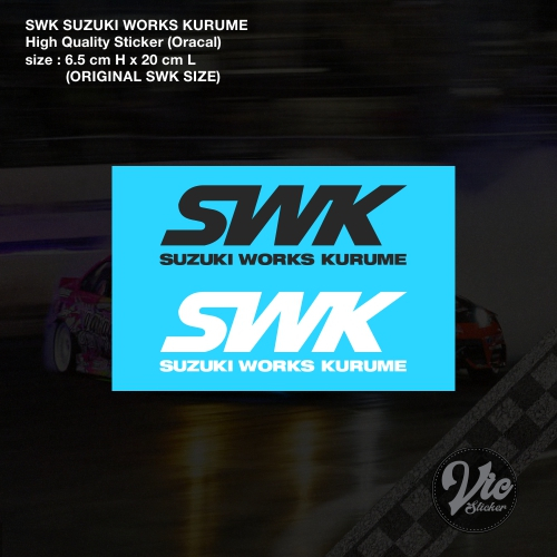 SWK SUZUKI WORKS KURUME Sticker / Decal (High Quality Sticker) | Shopee ...