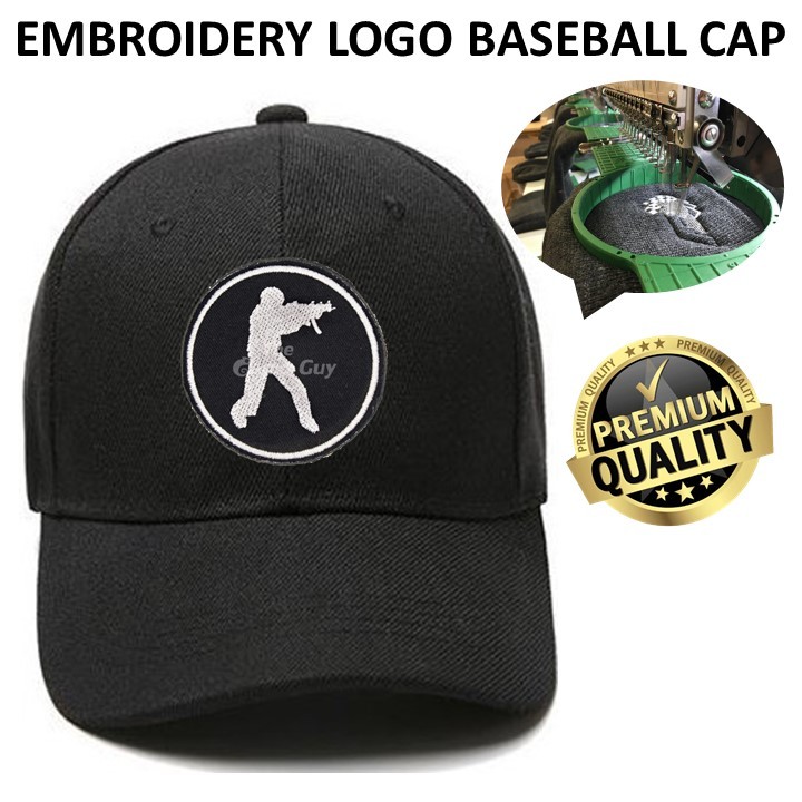 EMBROIDERY SULAM CSGO COUNTER STRIKE CIRCLE 100% POLYESTER BLACK ...