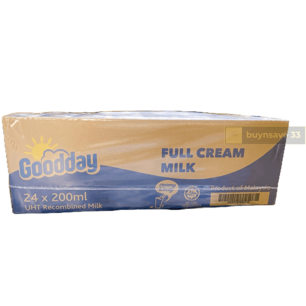 Goodday Full Cream UHT Milk / Chocolate / Strawberry 200ml x 24 (1 ...