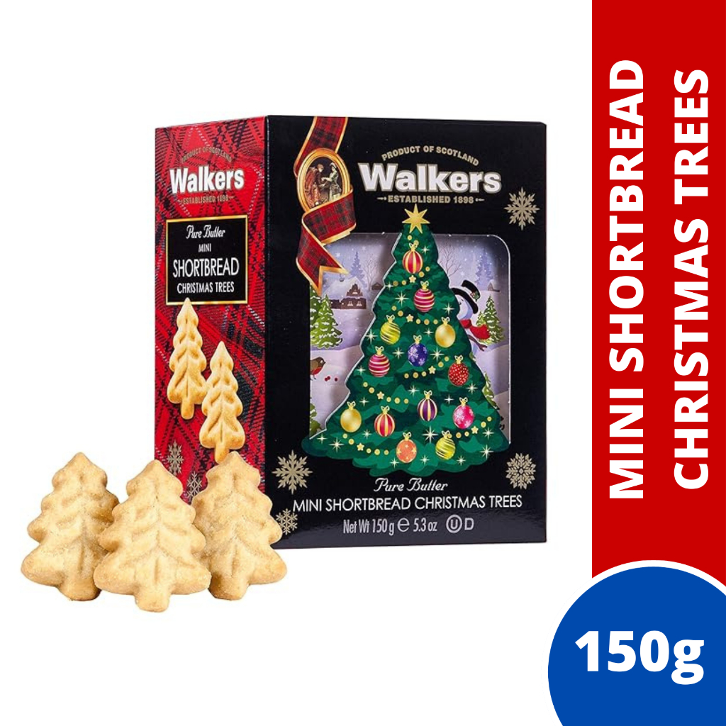 Walkers 3D Mini Shortbread Christmas Trees Box (150g) | Shopee Singapore