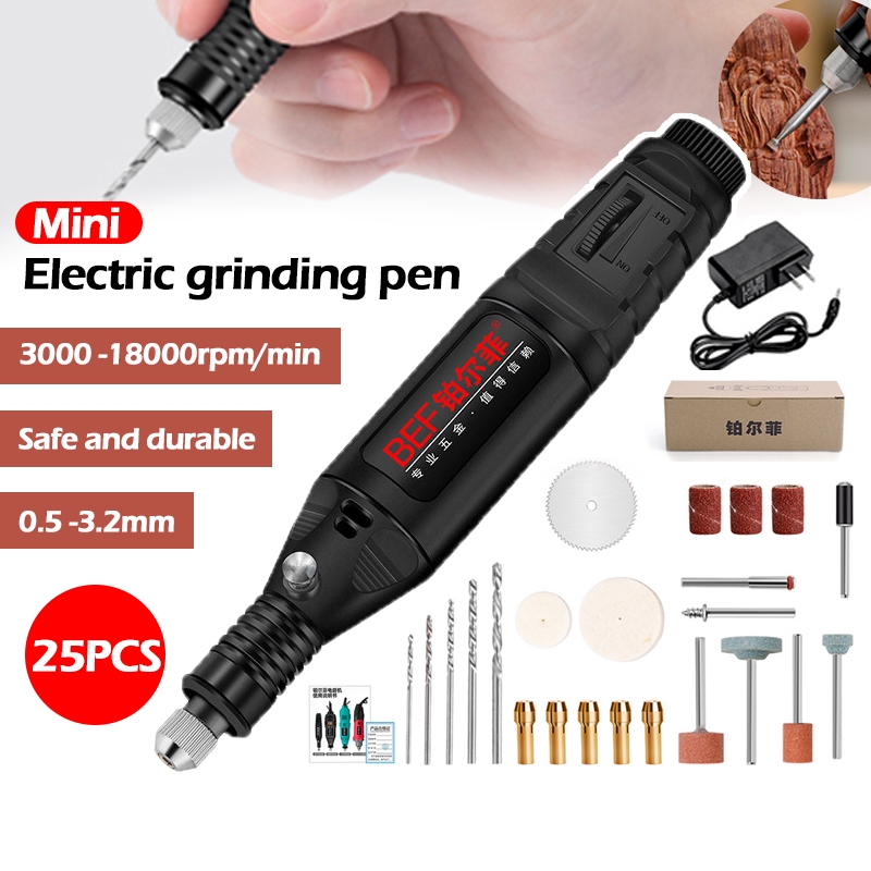 105pcs Mini Electric Drill Grinder Cordless Grinding Set Polishing ...