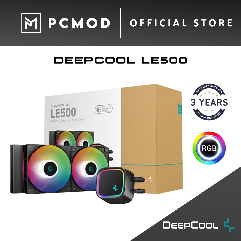 Deepcool LE SERIES | LE500 | LED AIO Liquid CPU Cooler | PCMOD | Shopee ...