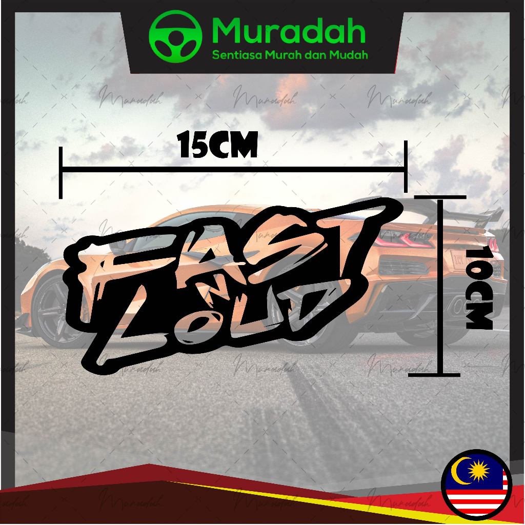 FAST n Loud car stickers / vinyl stickers Perodua Proton Honda Nissan ...