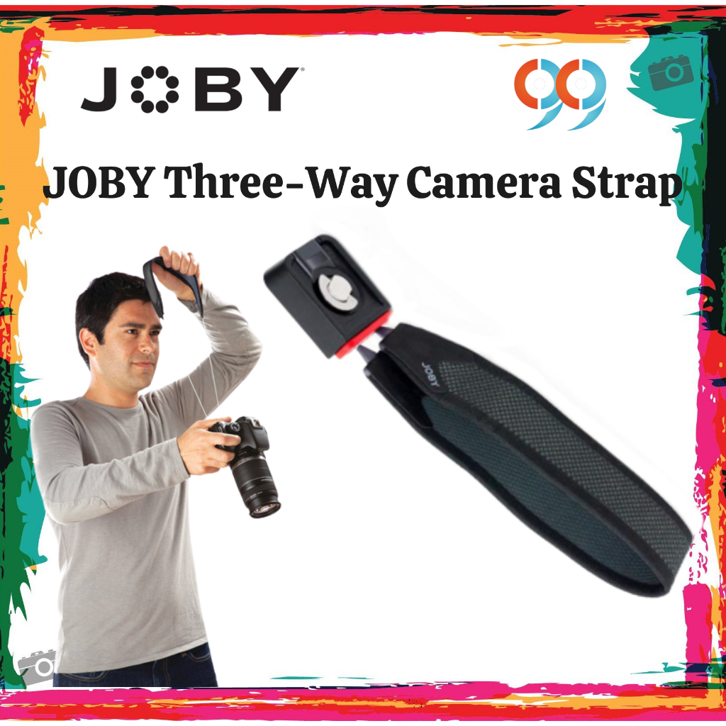 JOBY Three-Way Camera Strap (Charcoal) | Shopee Singapore