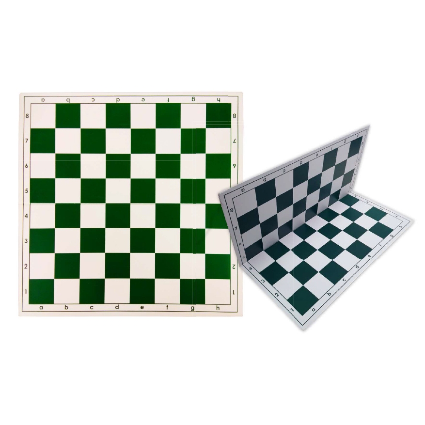 SOLID PLASTIC CHESSMAN CHESS BAG CHESS MAT PVC HARDBOARD FOLDING VINYL ...