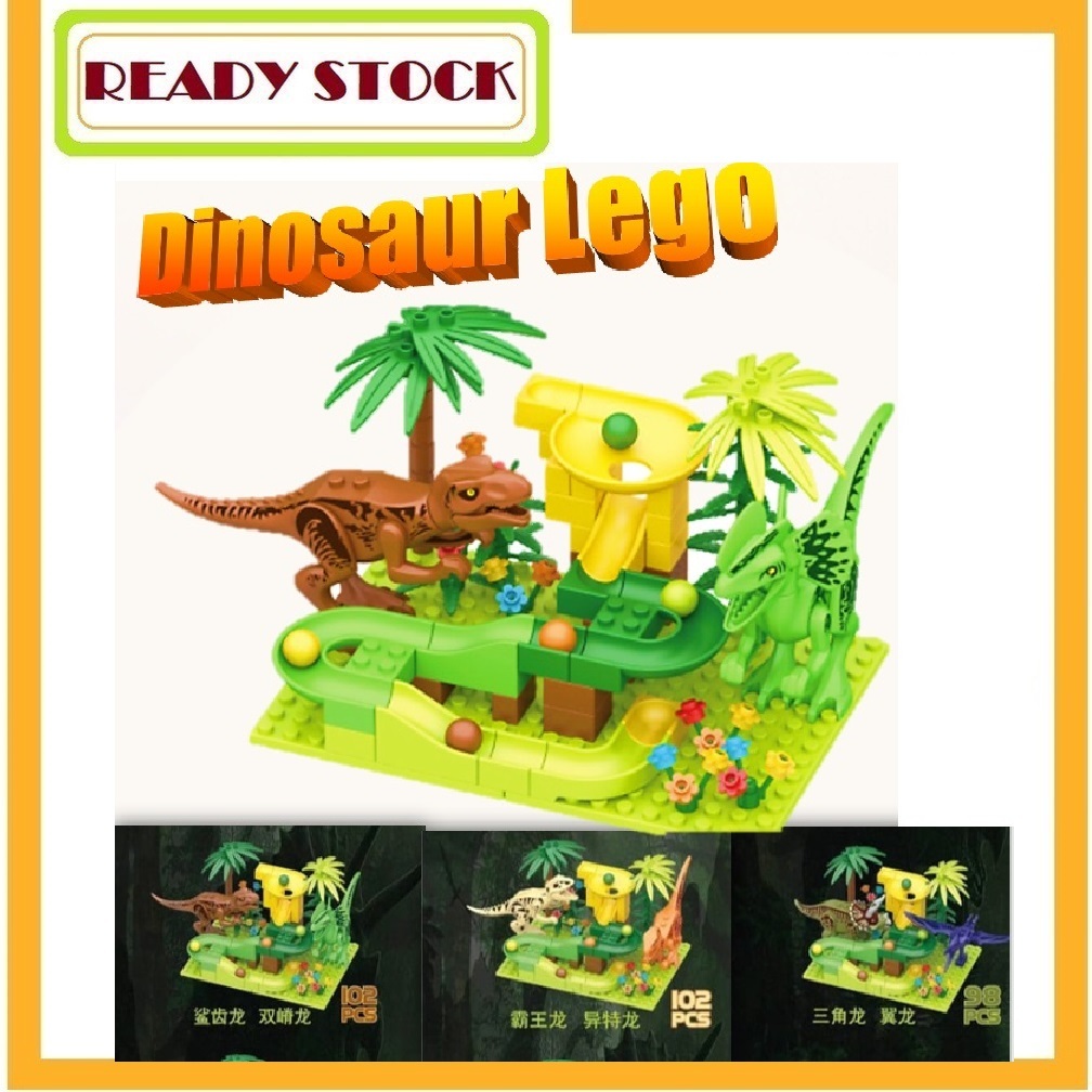 Mini Marble Run Bricks Blocks Dinosaur Series Toy For Kid Dino Blocks ...