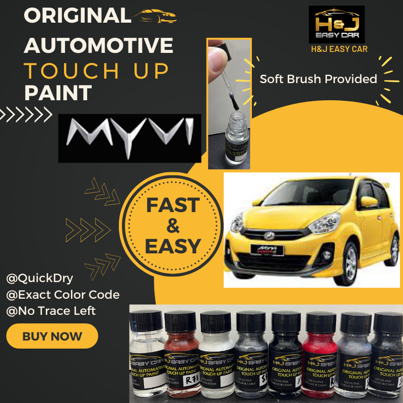 PERODUA MYVI Automotive COLOR CODE Touch Up Paint 10ML | Shopee Singapore