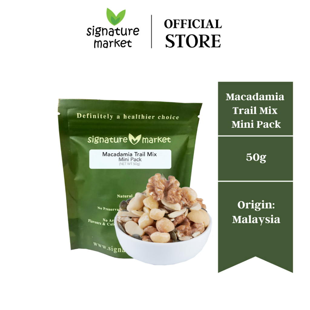 Signature Market Macadamia Trail Mix Mini Pack (50g) | Shopee Singapore