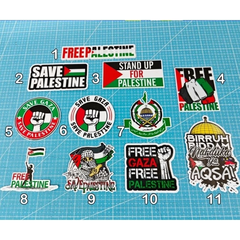 Sticker Palestine Motor / Lekat Luar / Save Gaza / Save Palestine ...