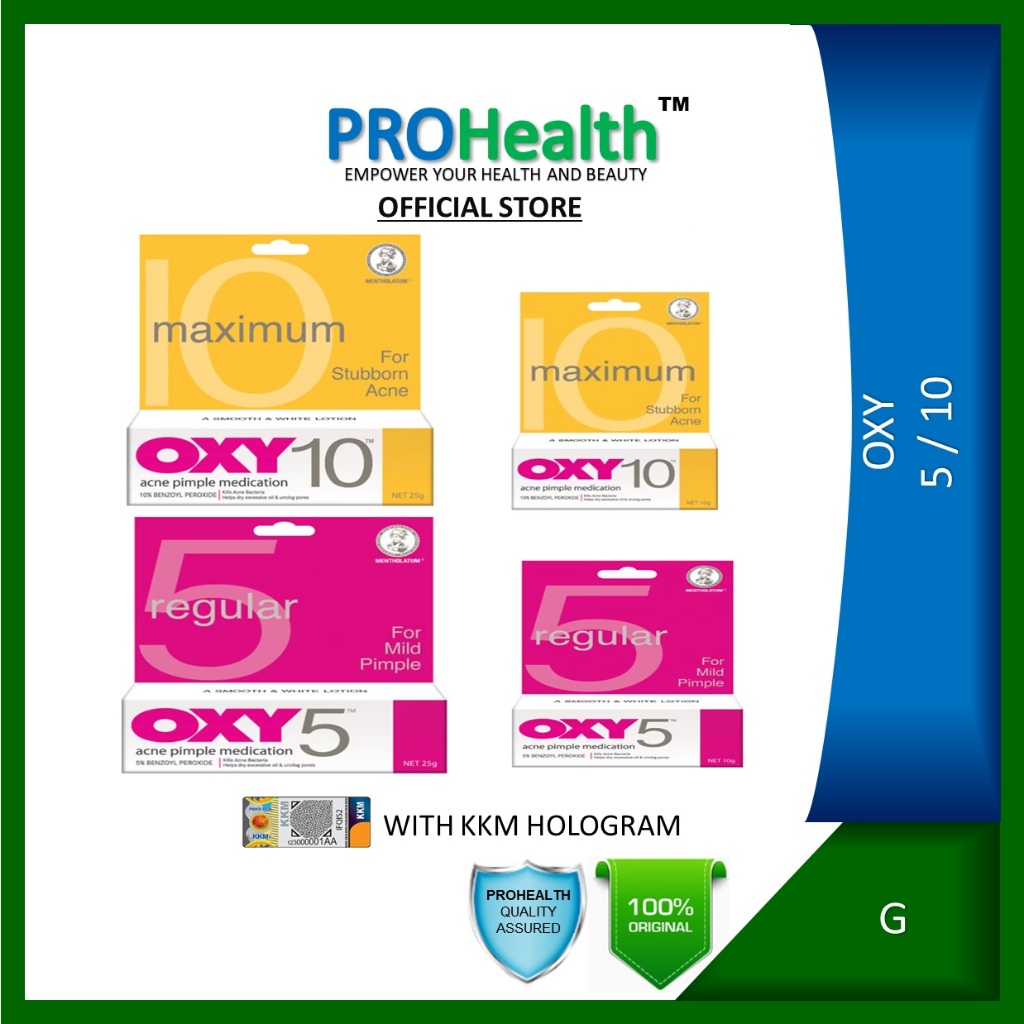 OXY 5/10 ACNE PIMPLE MEDICATION (10/25G) | Shopee Singapore