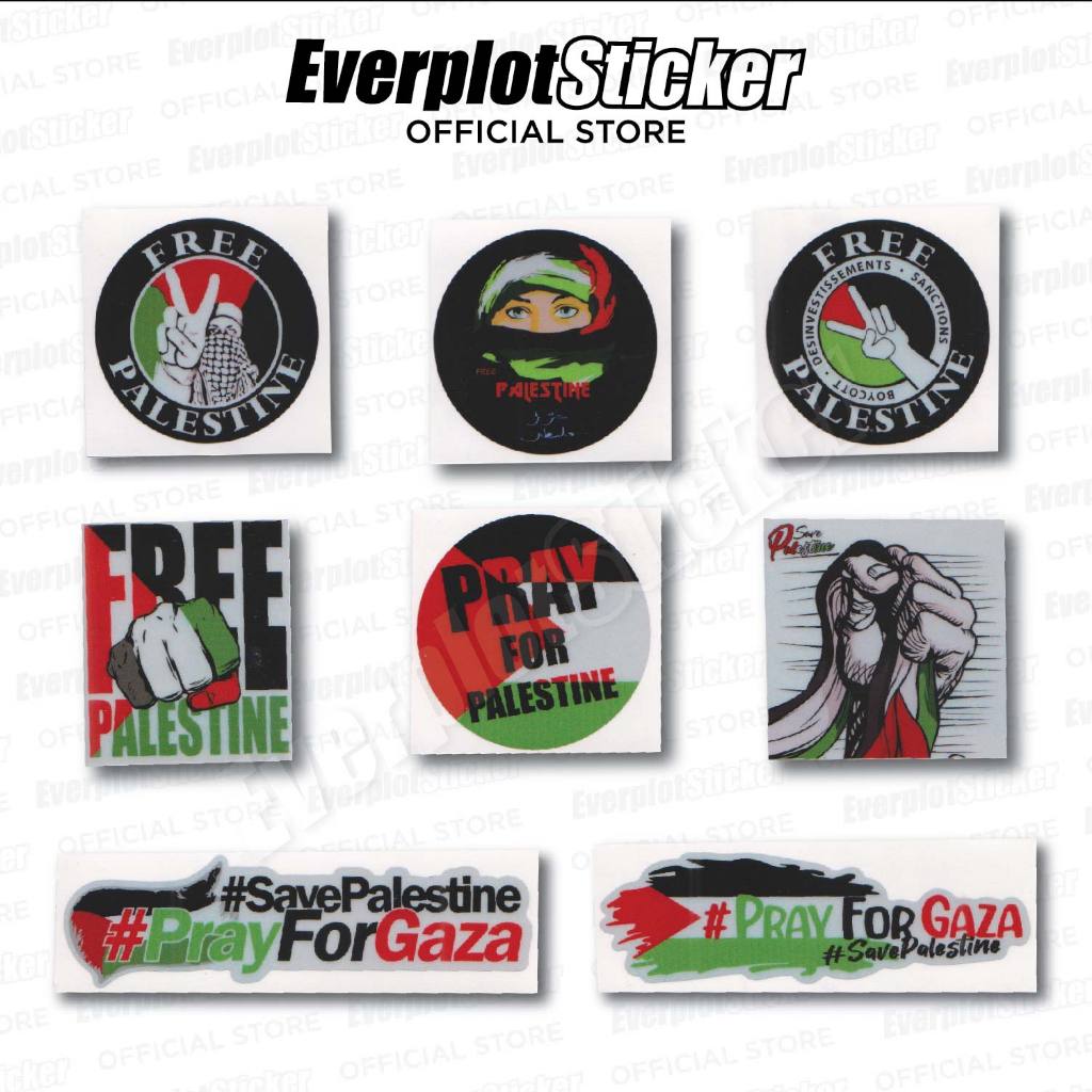Free Palestine Sticker Pantulan Cahaya, Stand with Palestine (Printed ...