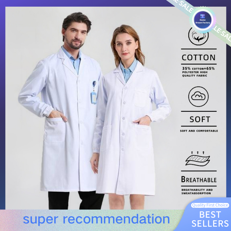 Lab Coat Doctor Coat White Coat laboratory gown lab gown lab coat ...