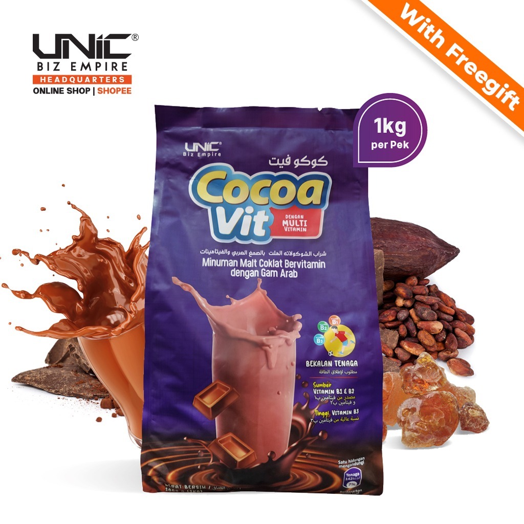 UNIC COCOA VIT DENGAN MULTIVITAMIN & ARABIC GUM (1KG) / KOKO / MALT ...