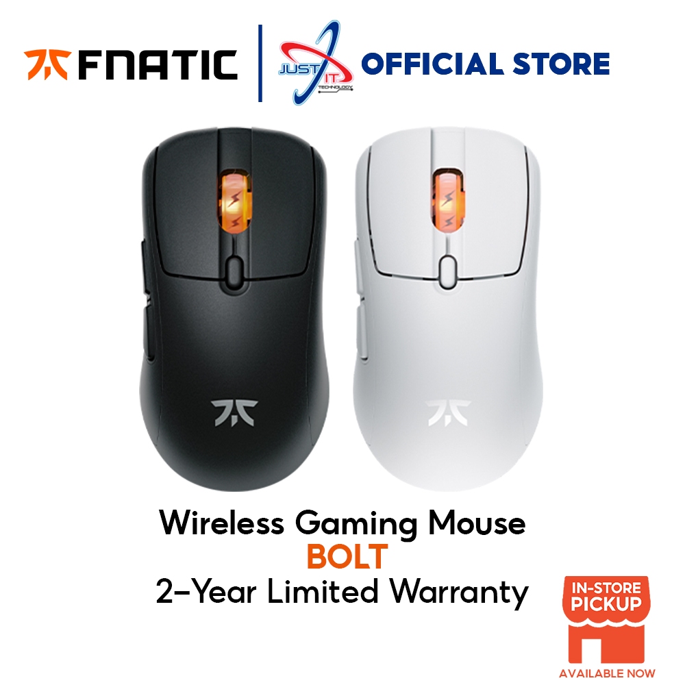 Fnatic Gear Bolt Wireless Gaming Mouse - Black/White | Shopee Singapore