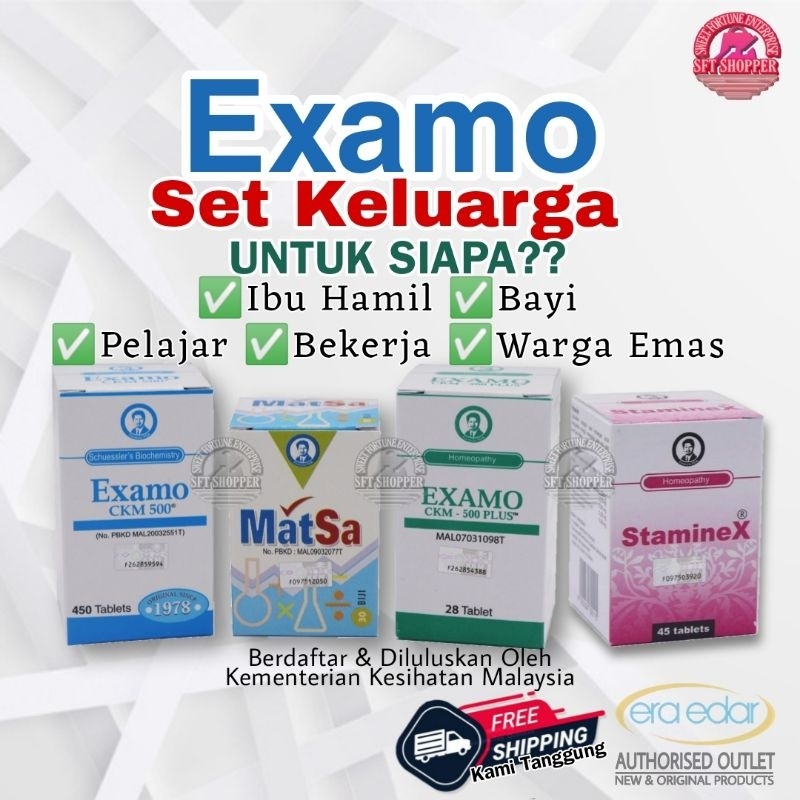 Examo Family Set Healthy Vitamin Mind Student Knee Muscle Joint ...