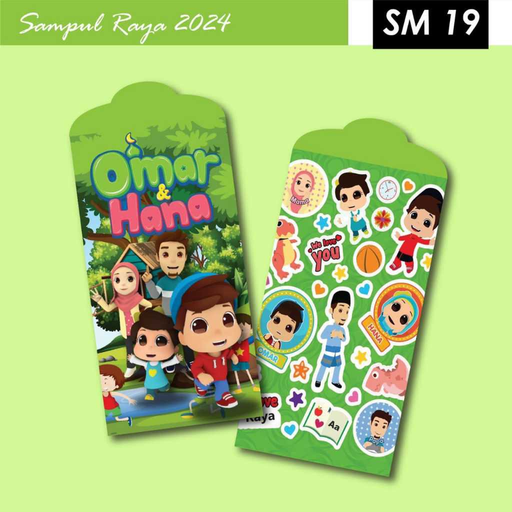 SAMPUL RAYA OMAR HANA SAMPUL RAYA VIRAL SAMPUL DUIT RAYA CARTOON SAMPUL ...